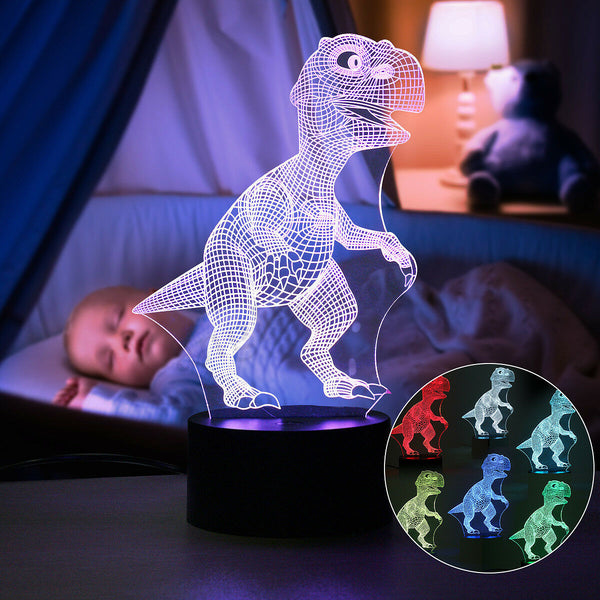 Dinosaur Night light - 3D Dinosaur Light - T Rex Night Light – Buy ...